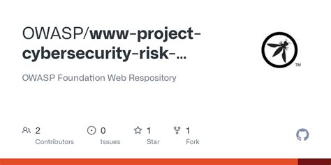 Github Owasp Project Cybersecurity Risk Register Owasp
