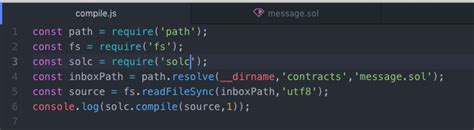 Solidity Error While I Am Compiling The Contract Using Node