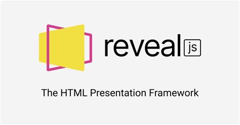 Documentation For Revealjs Html Presentation Framework