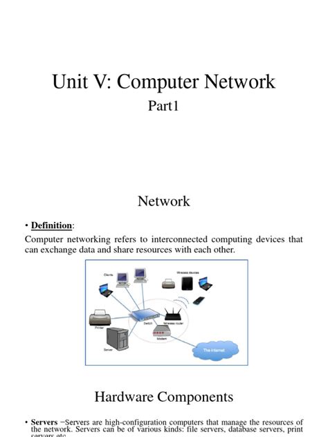 1 unit5 computer networks pdf computer network internet