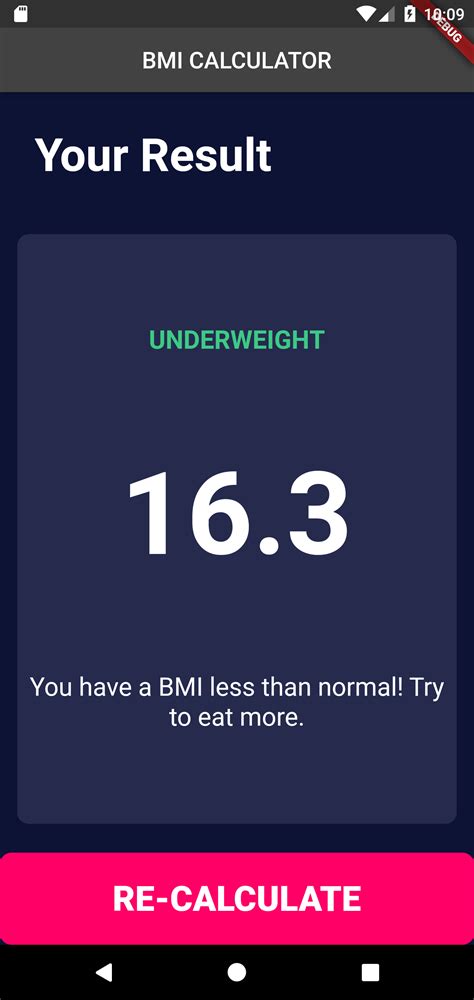 Github P Rohittbmi Calculator Flutter A Multiple Screen Bmi Calculator Made Using Route