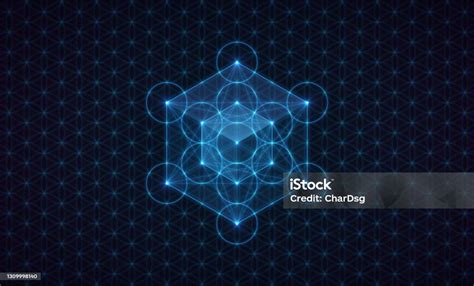 메타트론 큐브 신성한 지오메트리 기호 벡터 그림입니다 연금술에 대한 스톡 벡터 아트 및 기타 이미지 연금술 파란색 과일 Istock