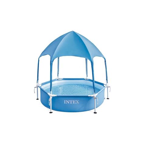 Intex Above Ground Canopy Metal Frame Outdoor Swimming Pool 1 83mx38cm Blue Big W