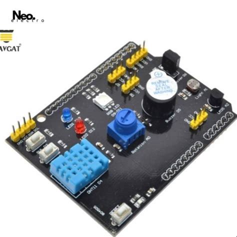 Dht11 Ldr Buzzer Lm35 Sensor Shield Multi Arduino Uno R3 Nano Mega Shopee Malaysia