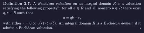 abstract algebra is the quotient by a unit in an euclidean domain