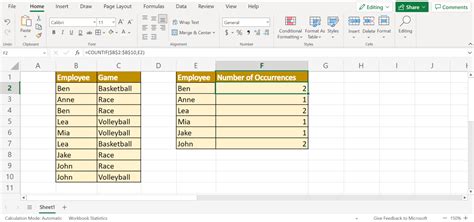 How To Count Number Of Occurrences In Excel Sheetaki