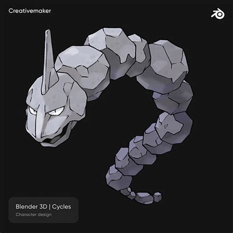 My Version Of Onix How Do You Like This Pokemon Finished Projects Blender Artists Community