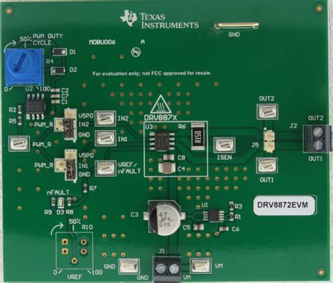 Drv8872evm 35a 8 ~ 40v Brushed Motor Driver