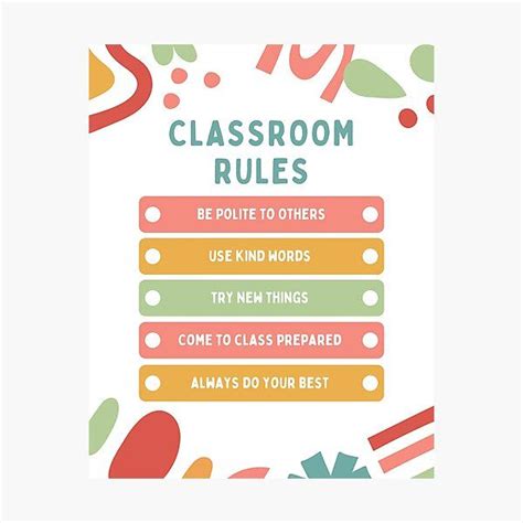 Classroom Rules Display Artofit