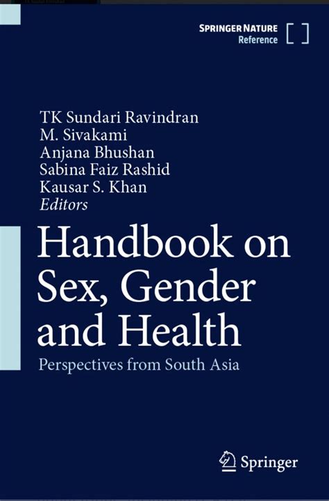 🎉 Exciting News The Handbook On Sex Gender And Health Perspectives