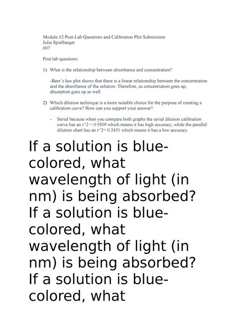Post Lab 2 Post Lab 2 Module 2 Post Lab Questions And