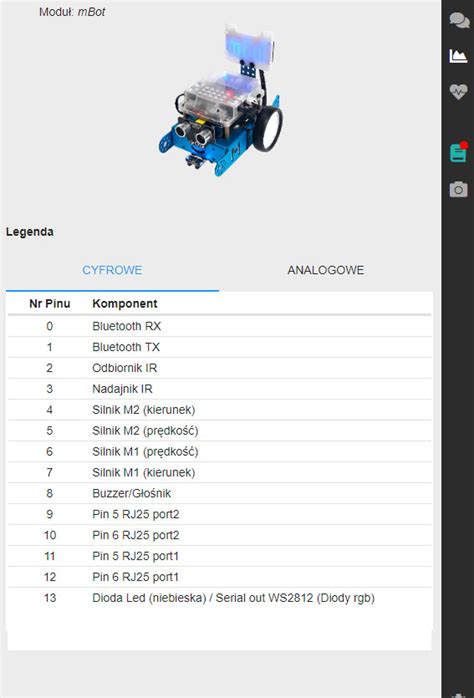 Robot mBot jak zacząć Code Designer