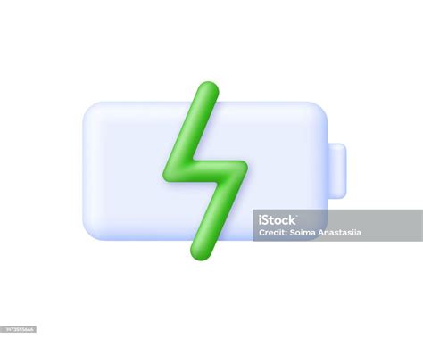 3d 배터리 아이콘을 클릭합니다 배터리가 충전 중입니다 배터리 충전량이 낮음에서 높음으로 증가합니다 방전 및 충전 된 배터리 0명에 대한 스톡 벡터 아트 및 기타 이미지