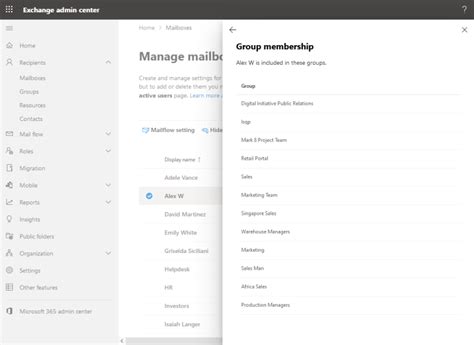 find all distribution list memberships of a user in office 365 using