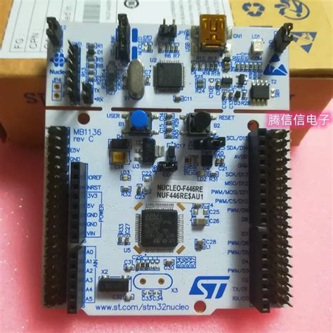 nucleo f446re nucleo 64 stm32f446re встроенный отладчик de desenvolvimento stm32f446re mcu