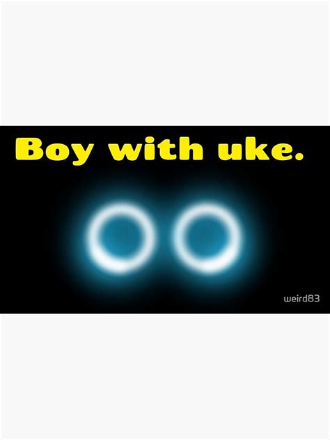 Boy Ukehes With A Uke Ukulele Premium Matte Vertical Poster Sold By