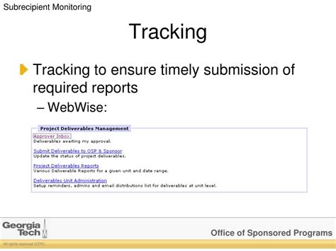 Ppt The New Osp Request For Subaward And Subrecipient Monitoring Course