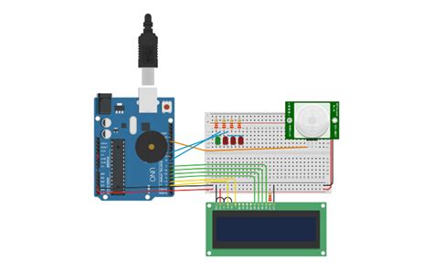Circuit Design 2 Sensor De Movimiento Con Alarma Tinkercad
