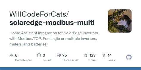 Issues · Willcodeforcatssolaredge Modbus Multi · Github