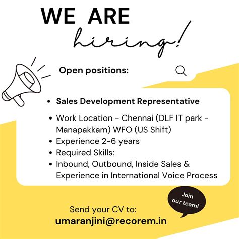 Uma Ranjini On Linkedin Hi Everyone Current Openings Job Title