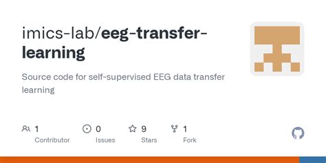 GitHub Imics Lab Eeg Transfer Learning Source Code For Self Supervised EEG Data Transfer Learning