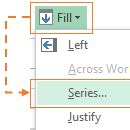 Excel Fill Series My Online Training Hub