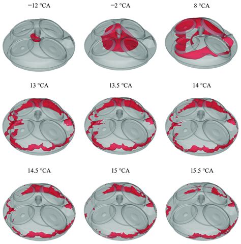 Flame Propagation Diagram During Knock N 5500 Rpm Equivalence Ratio