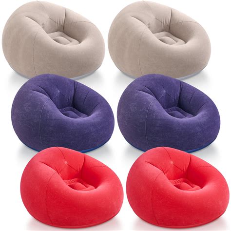 Realspring Inflatable Bean Bag Chairs Outdoor Blow Up Camping Chairs