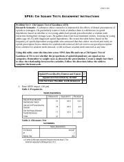 SPSS Homework Chi Square Tests Assignment Done JANUARY Docx PSYC 355 SPSS CHI SQUARE TESTS