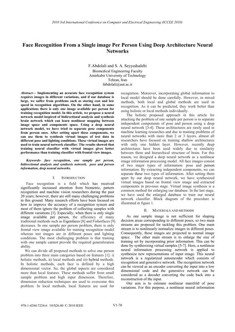 Pdf Face Recognition From A Single Image Per Person Using Deep