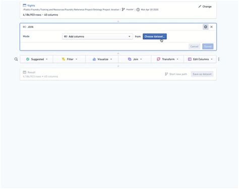 Join Datasets With Palantir