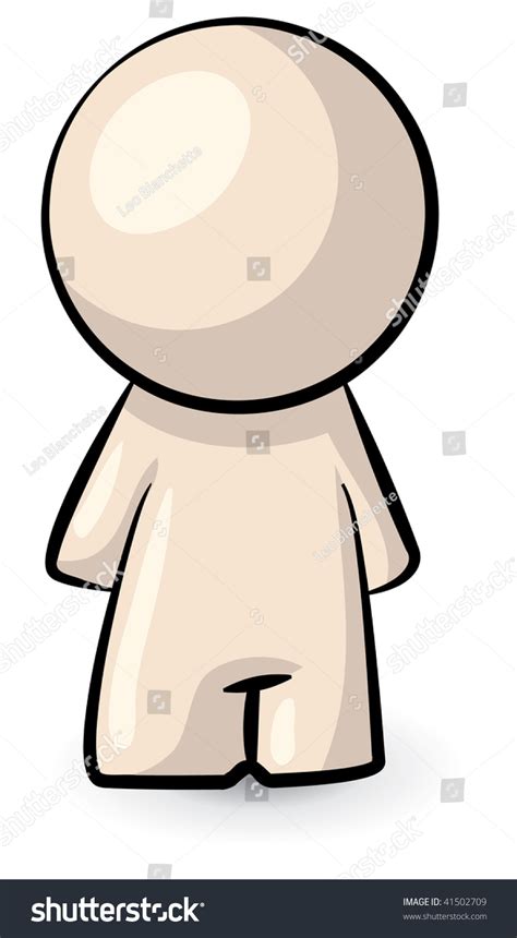 Cute Cartoon Person Naked Stock Illustration Shutterstock