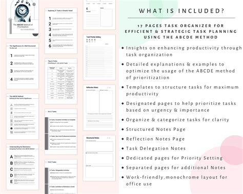 The Abcde Method Of Prioritization Task Organizer For A Productive