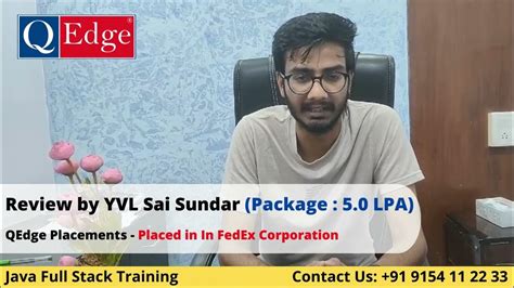 Java Fullstack Training And Placement Institute Review By Yvlsai