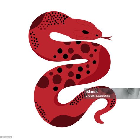 간단한 편평한 뱀 와 도트 패턴 벡터 일러스트 레이 션 중국 설날 2025 별자리 기호 흰색 배경에 고립 된 2025년에 대한 스톡 벡터 아트 및 기타 이미지 Istock