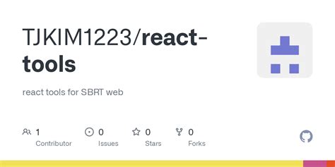 Github Tjkim React Tools React Tools For Sbrt Web