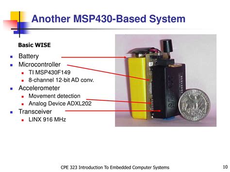 Ppt Cpe 323 Introduction To Embedded Computer Systems The Msp430 Introduction Powerpoint