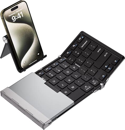 Iclever Foldable Bluetooth Keyboard Bk05s Folding Wireless Portable Keyboard Pair