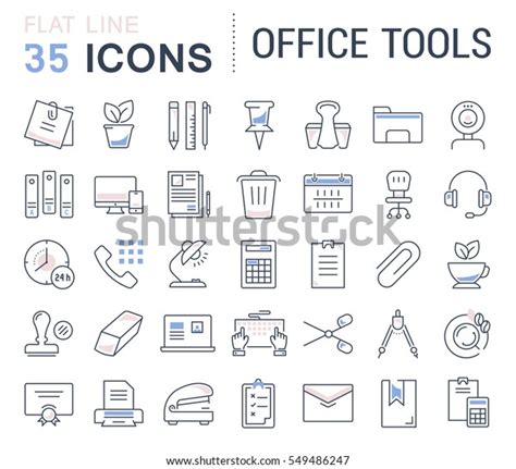 Set Vector Line Icons Flat Design Stock Vector Royalty Free Shutterstock