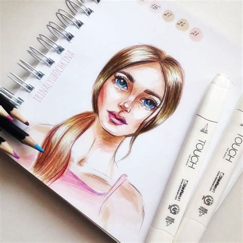 Девушка скетч