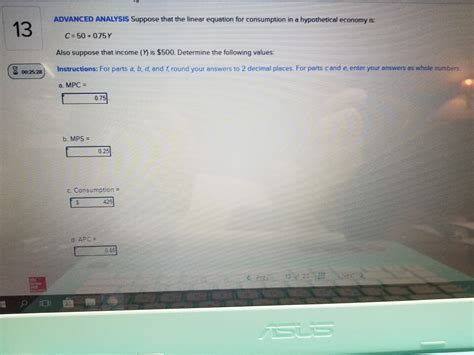 Solved Advanced Analysis Suppose That The Linear Equation