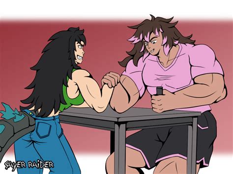 Commission Arm Wrestling By Sayer09 On Deviantart