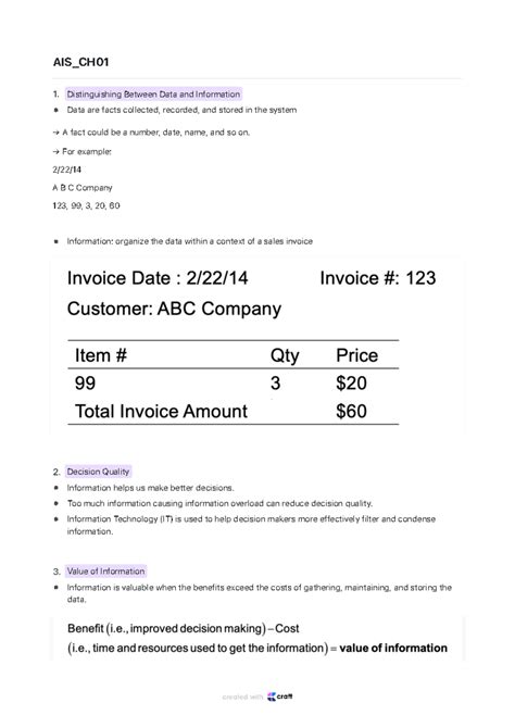 Ais Ch01 Chapter 1 Summary For Accounting And Information Systems Ais Ch Distinguishing