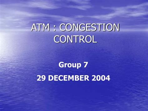 Ppt Atm Congestion Control Powerpoint Presentation Free Download
