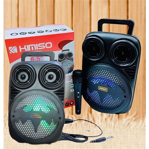 Jual KMS 338 Speaker Kimiso 6 5inch Speaker Bluetooth Big Bass Shopee Indonesia