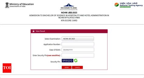 Nchmct Jee 2023 Application Form Last Date Printable Forms Free Online