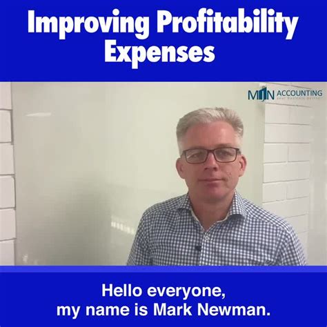 Video Mark Newman On Linkedin Improving Profitability Expenses