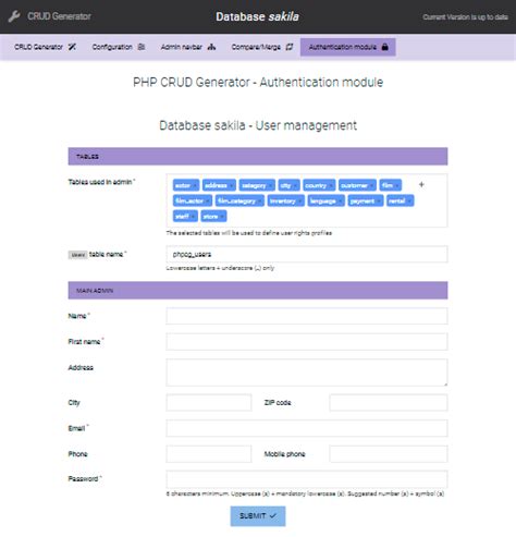 Documentation And Quick Start Guide Php Crud Generator