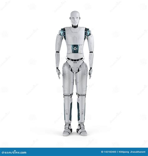 Robot Full Body Stock Illustration Illustration Of Cyborg 142182405