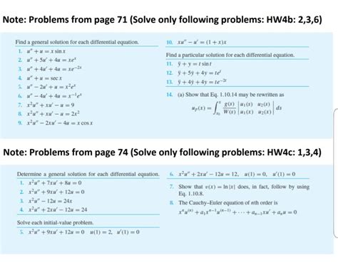 Solved I Am Having Trouble Solving These Two Sets Of Problem Chegg Com